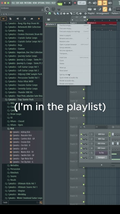 FL Studio - split by channel. Split a pattern into multiple patterns by sound/instrument - YouTube