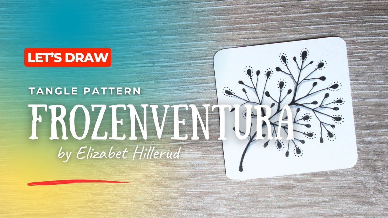 Easy Zentangle art tutorial | Frozenventura Tangle Pattern for ...