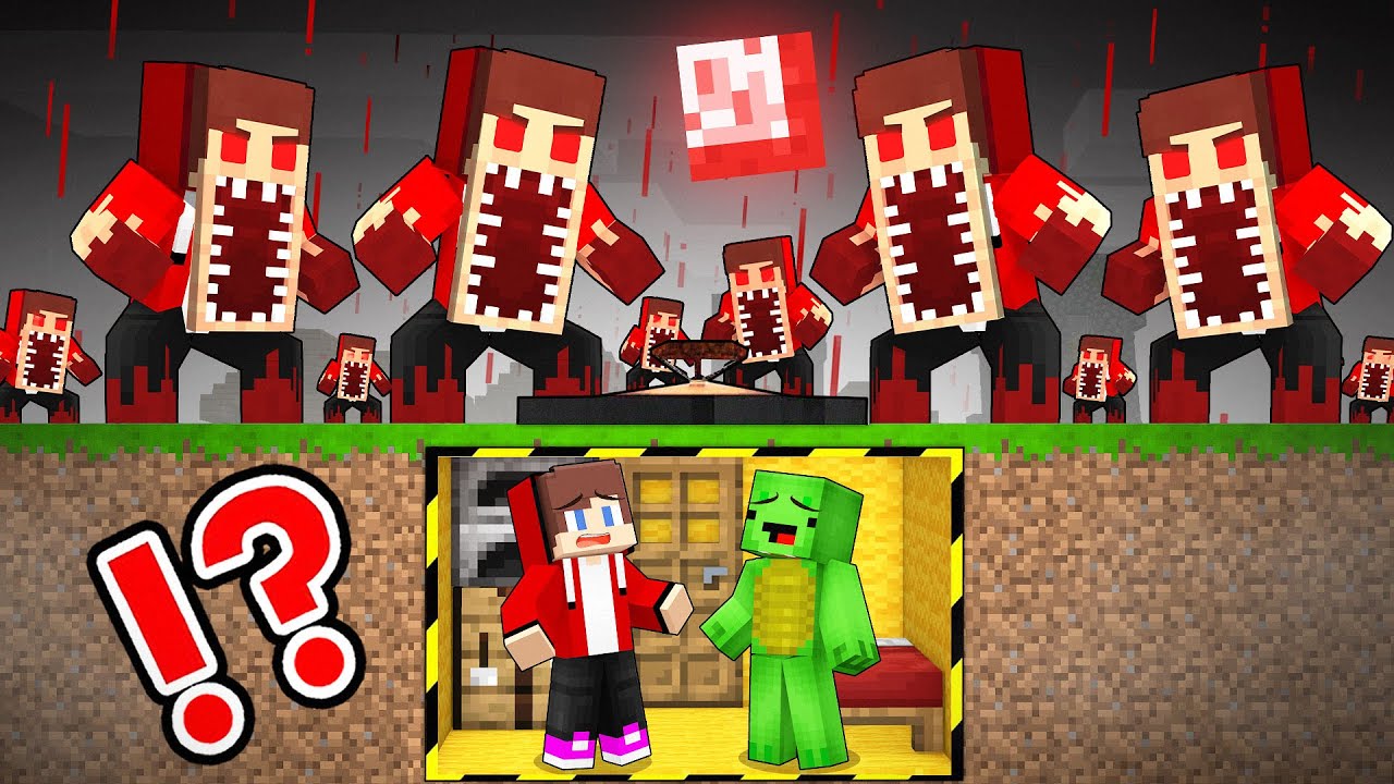 JJ.EXE vs Doomsday Bunker - Maizen Minecraft Animation - YouTube