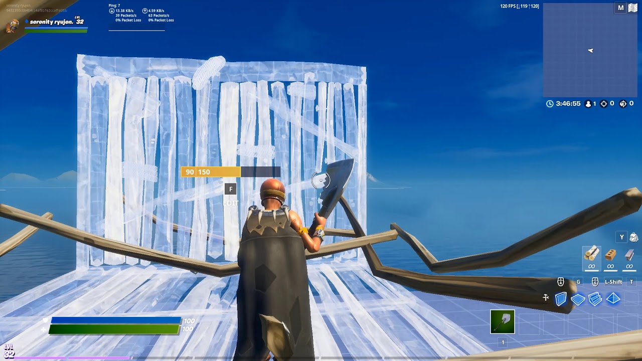 Fortnite Practicing Right Side Wall Edits - YouTube