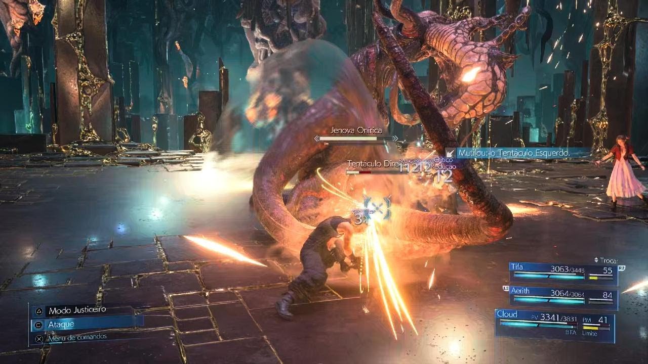 FINAL FANTASY VII REMAKE - Jenova Onírica e Sephiroth - YouTube