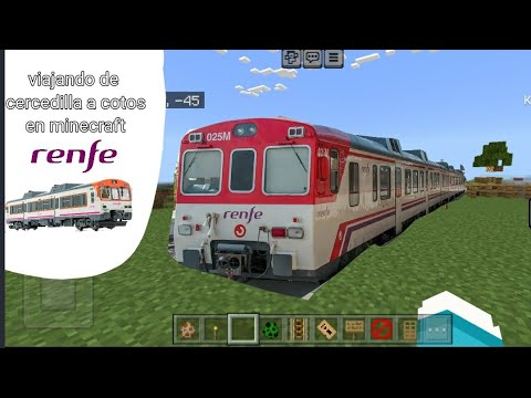 viaje en línea c9 de renfe en minecraft de cercedilla a cotos ok 👍 😉 ...