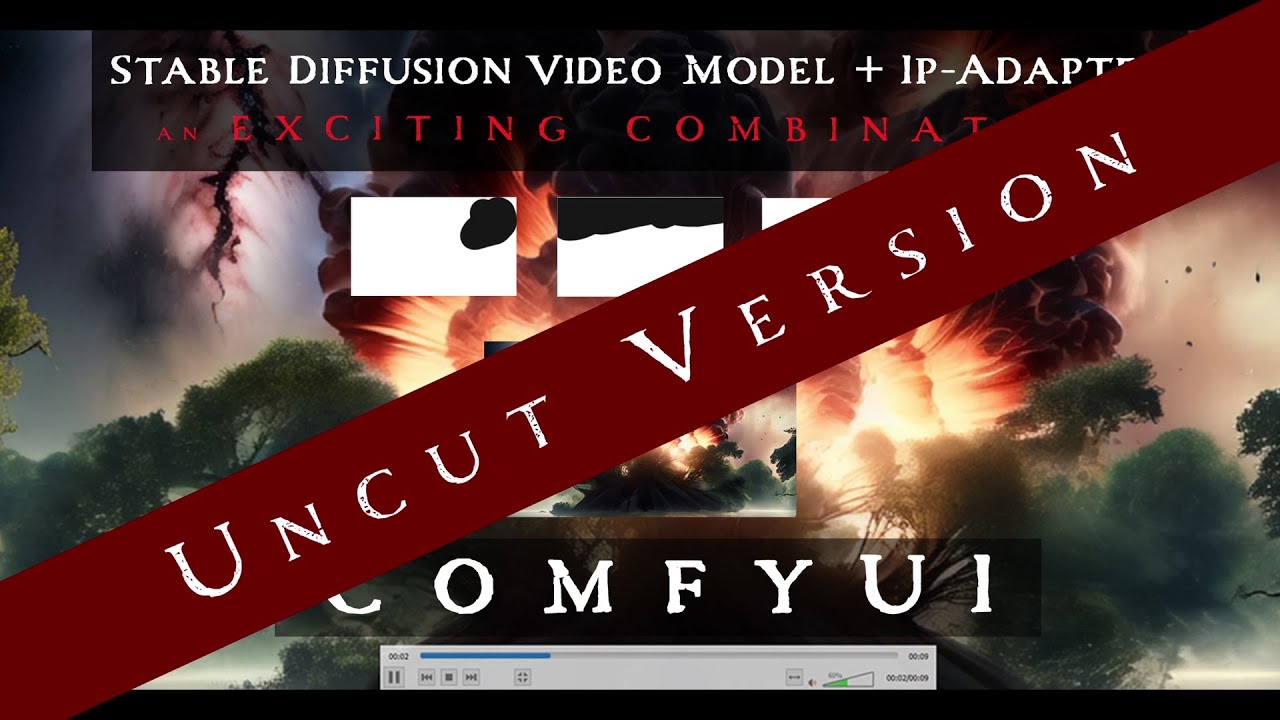 ComfyUI AI: Uncut version, Stable Video Diffusion Model + IP-Adapter workflow, sped up by 1500% ...