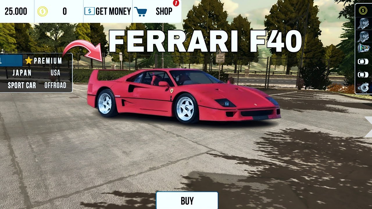 How to Get Ferrari F40 in Car Parking - YouTube