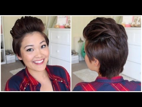 Pixie Fohawk Hair Tutorial | JaaackJack - YouTube