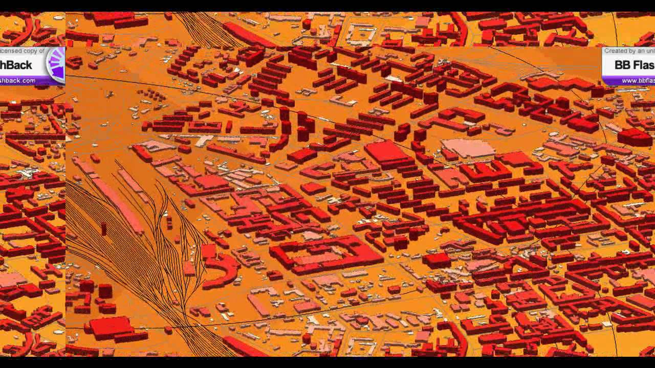 ArcScene + ArcMap [visualitation of a research] - YouTube