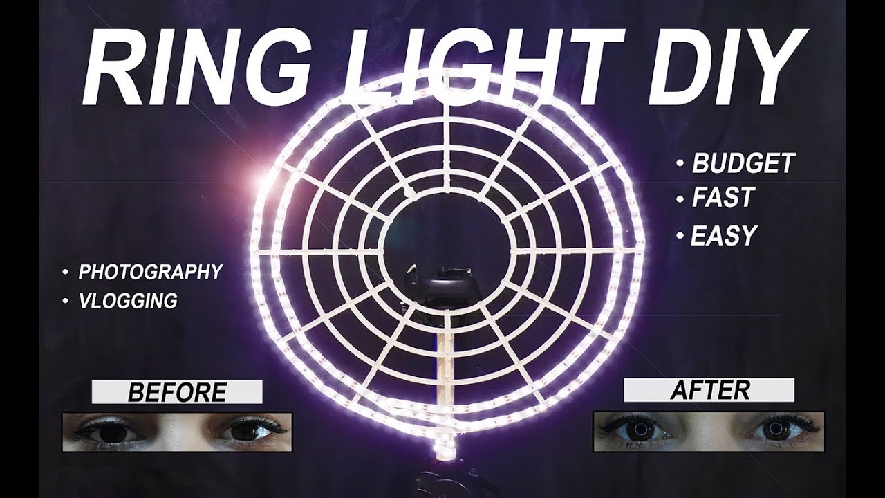Ring Light/Circle Light Diy On a Budget With Max Results - YouTube