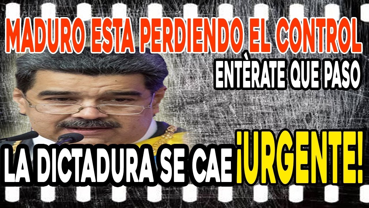 MADURO PIERDE EL CONTROL - YouTube