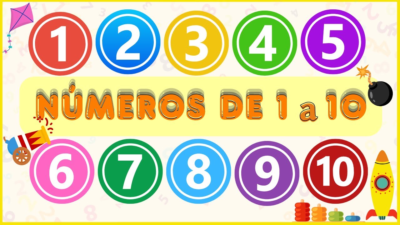 Números do 1 a 10 | Ensinando os Números | Educação Infantil - YouTube