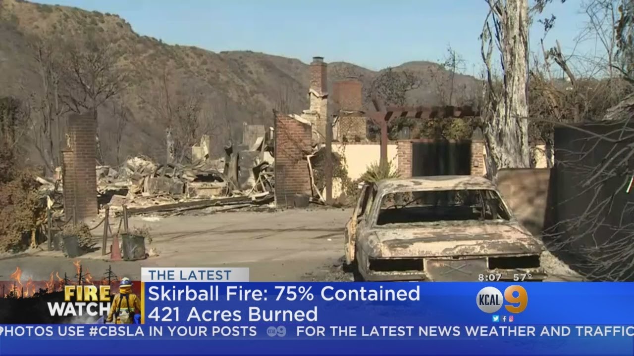 Skirball Fire In Bel Air Now 75 Percent Contained, Firefighters Say ...
