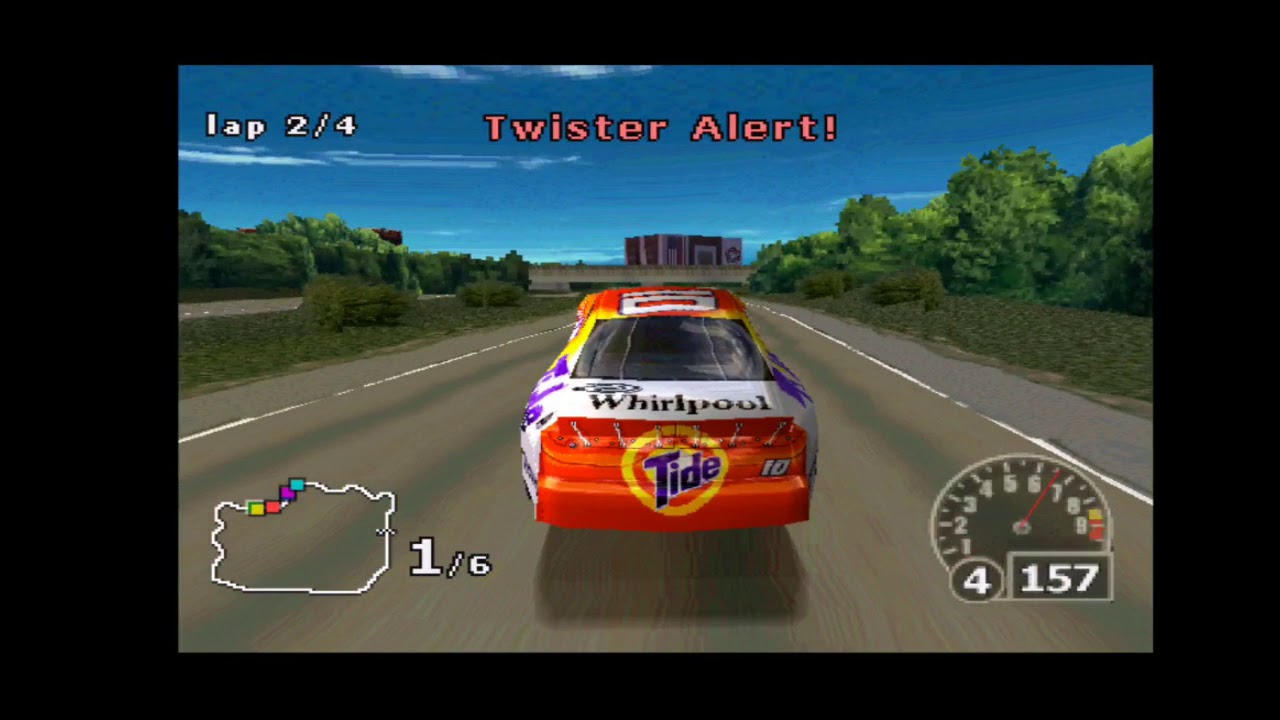 Nascar rumble gameplay ps1 - YouTube