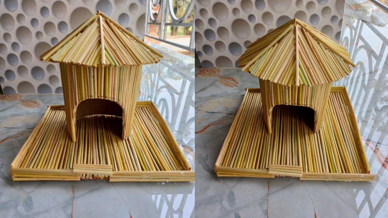 Waste Paddy leaf House Craft/Best Out Of Waste/DIY Amazing Home ...