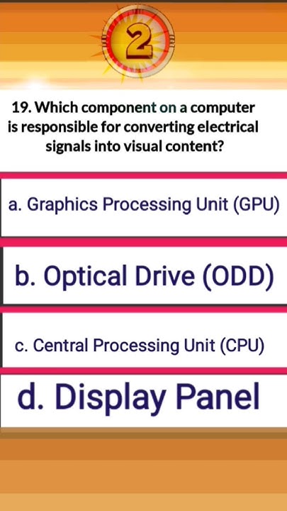 Which component on a computer is responsible for converting...? - YouTube