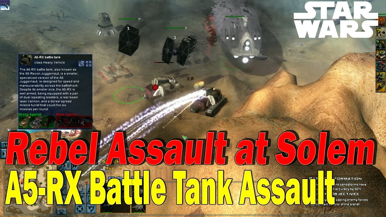 Star Wars: A5-RX Battle Tank Assault at Solem - YouTube