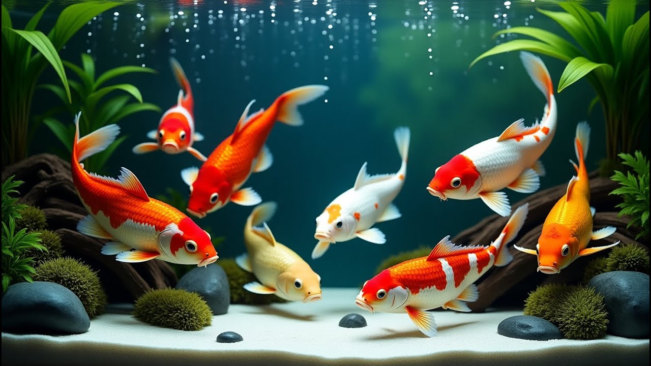 Aquarium Ambience | Calming Fish Tank Bubbles for Sleep, Study & Deep ...