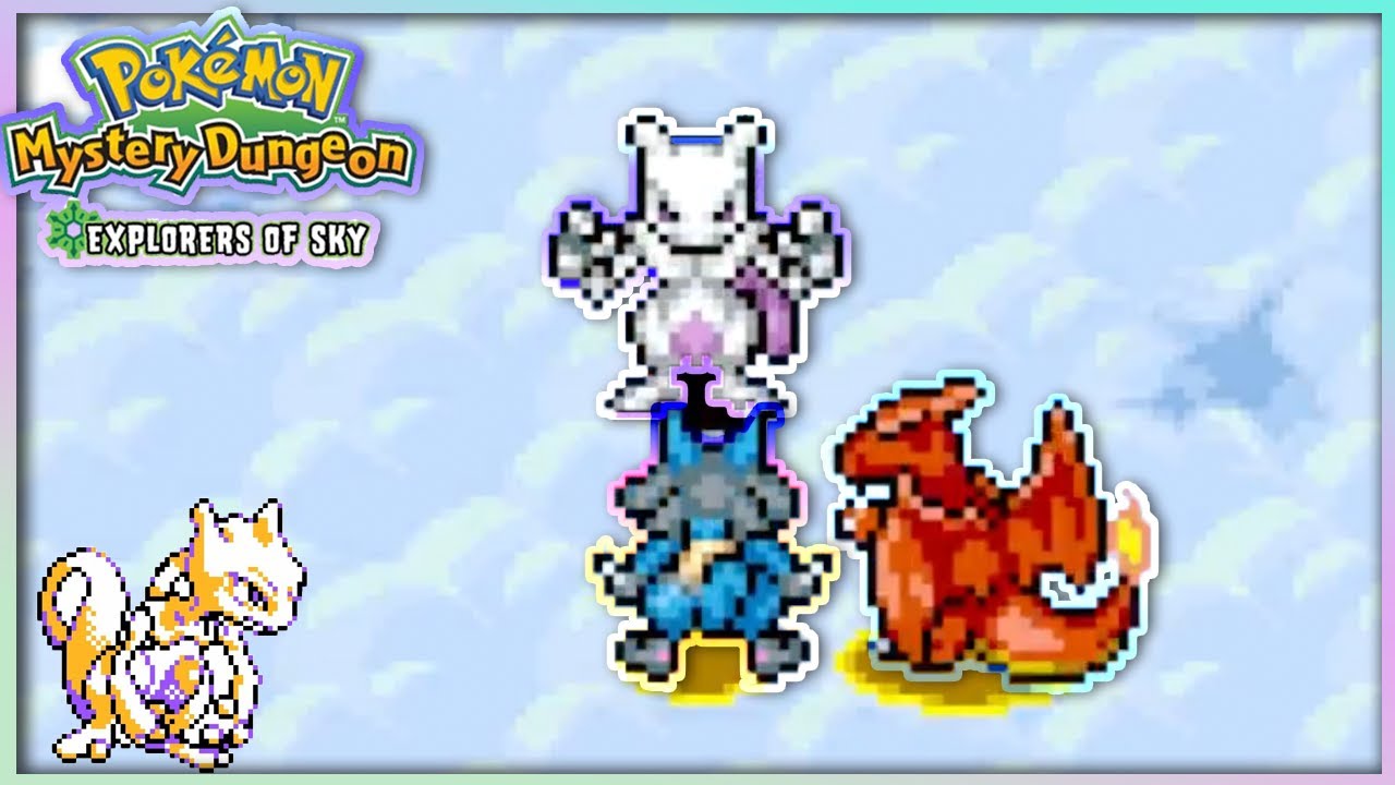 Boss Battle v.s MEWTWO - Pokemon Mystery Dungeon Explorers of Sky - YouTube