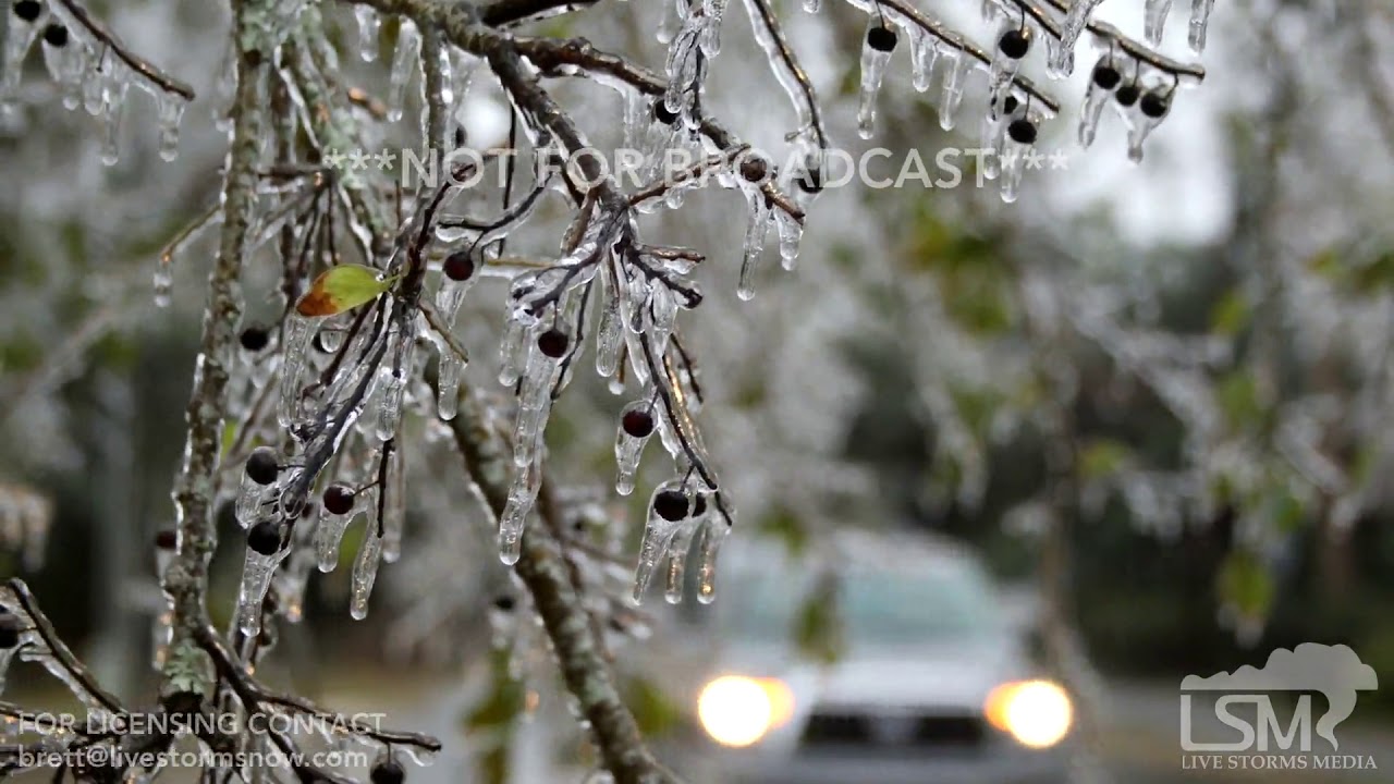 01-03-2018 Saint Simons Island, GA - Severe Ice Storm - YouTube
