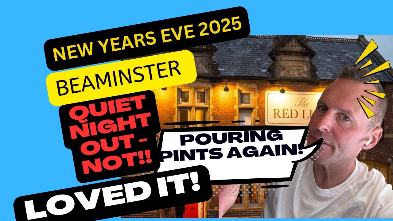 Red Lion Beaminster New Years Eve 2025 - Quiet Night Out - Not! Pouring ...