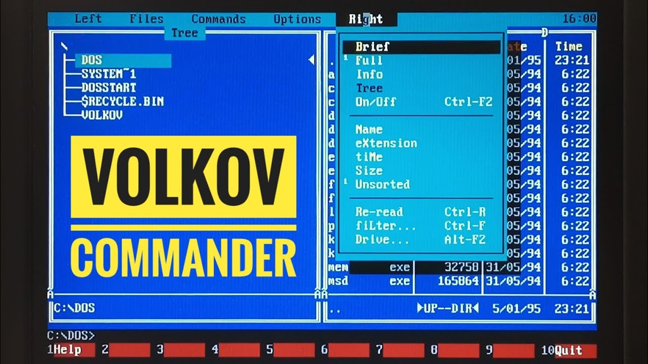Volkov Commander, el clon de Norton Commander: un ligero explorador de ...