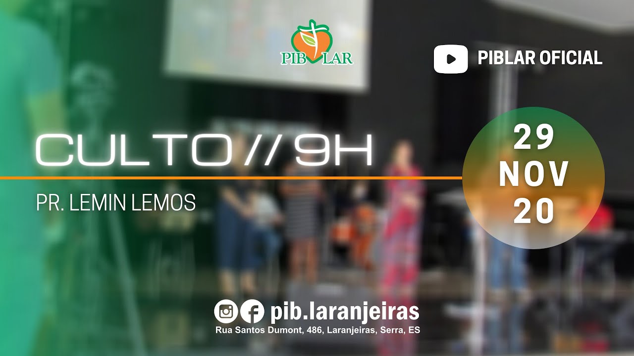 Culto Manhã - 29/11/2020 #piblar - YouTube