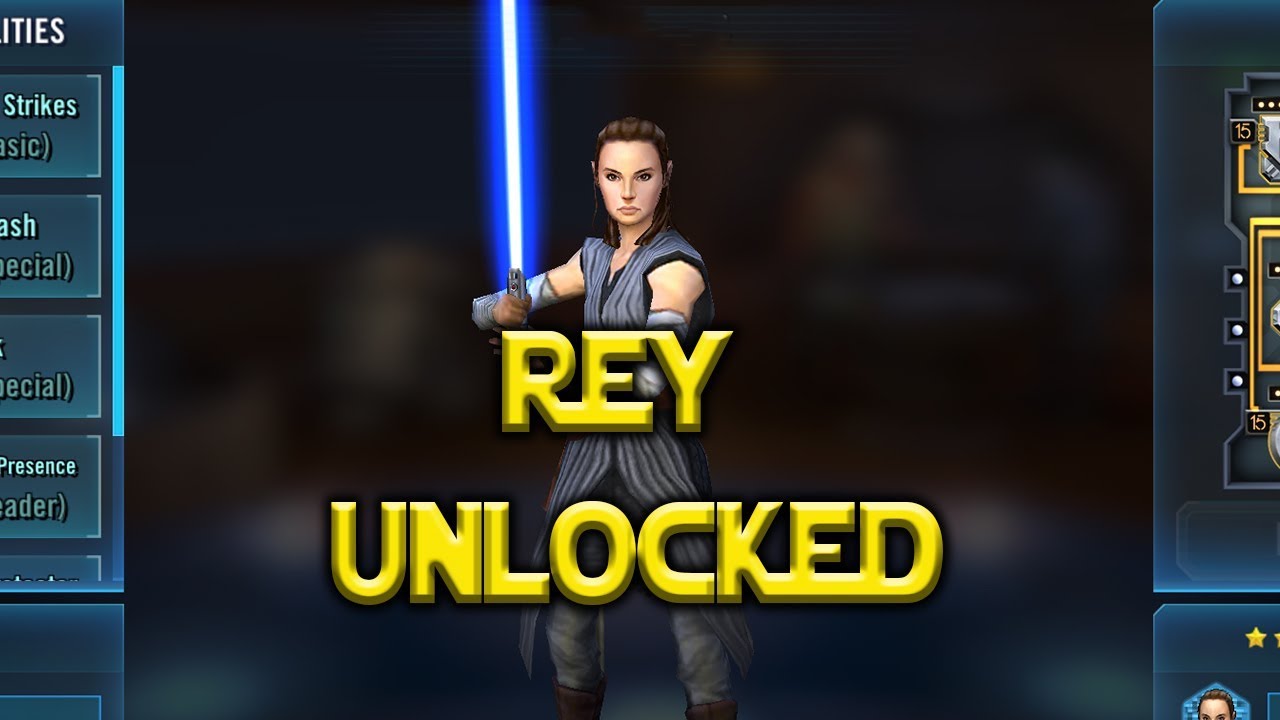 Star Wars: Galaxy Of Heroes - Jedi Training Rey UNLOCKED - YouTube