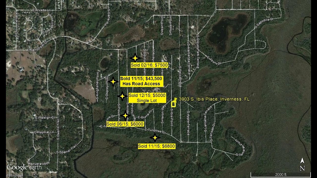 180' x 120', Lot - Investment Opportunity in Inverness, FL - Path of ...