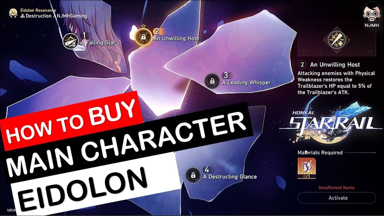 Did you know? You can buy your main character Eidolon (Constellation) in Honkai: Star Rail ...
