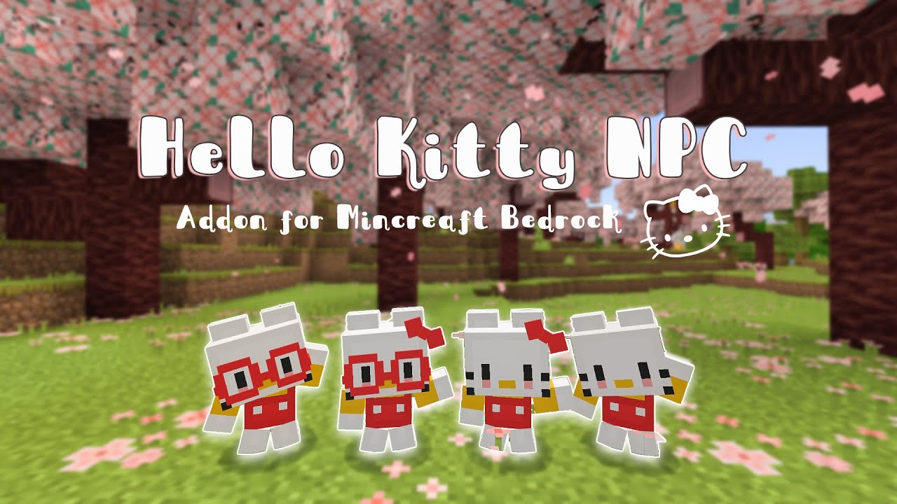 Helllo Kitty NPC | Minecraft Addon PE [Minecraft 1.21+] - YouTube