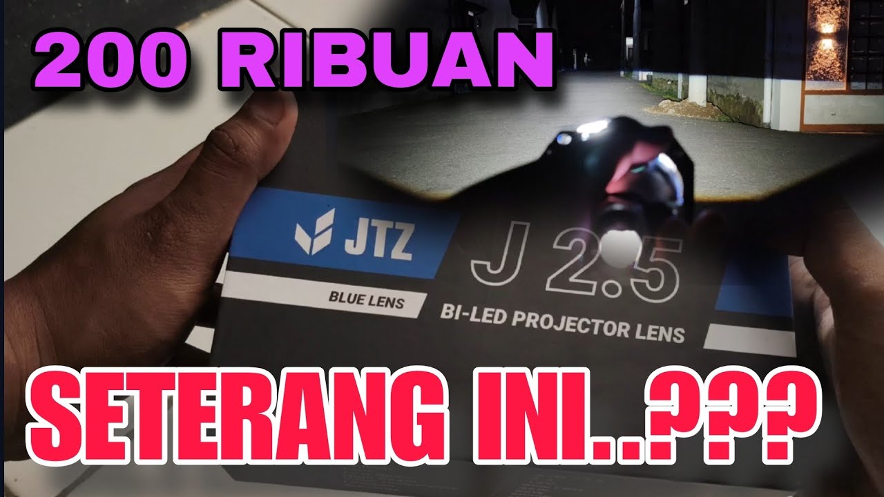Unboxing Biled 200 Ribuan Merk JTZ J 2.5 45/55watt Flat Cuttoff - YouTube