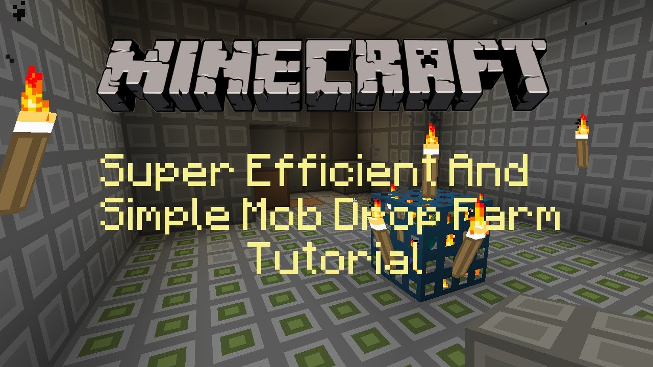 Minecraft: Tutorial - Super Efficient, Automated And Easy To Create Mob ...