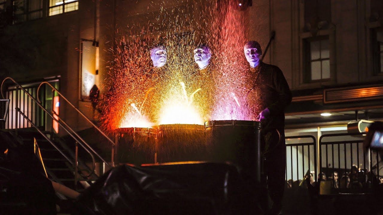 Blue Man Group street performance from Immerse Orlando 2019 - October ...