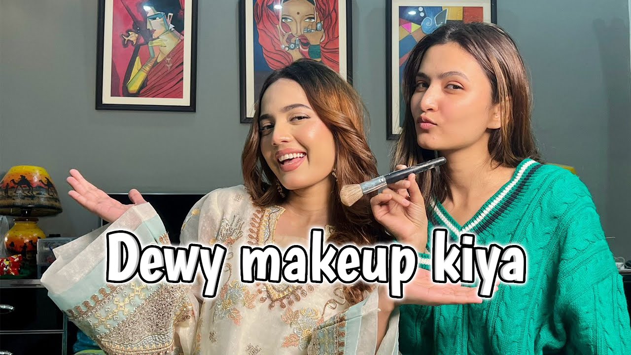 Fatima model ny makeup karty hwy Bohat tang kiya| Dewy makeup tutorial ...