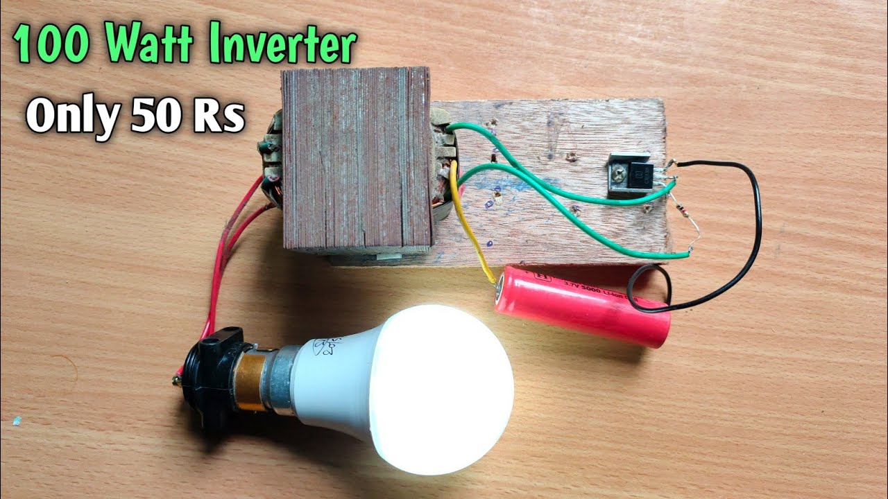 mini inverter kaise banaye | 100 watt inverter | how to make inverter ...