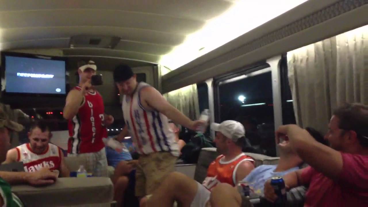 NASCAR bus ride - YouTube