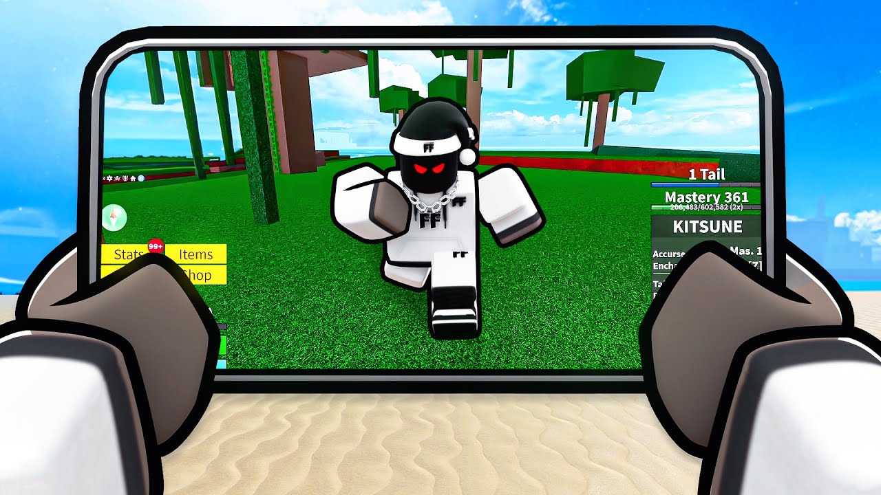 I Played BLOX FRUITS On MOBILE For The First Time.. - YouTube