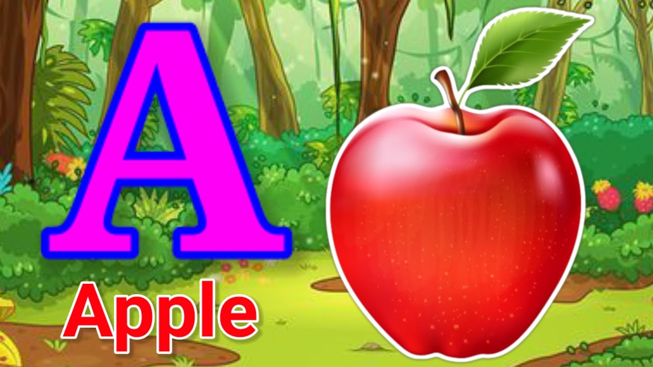 a for apple b for ball , apple ball cat dog elephant , KEK , cartoon ...