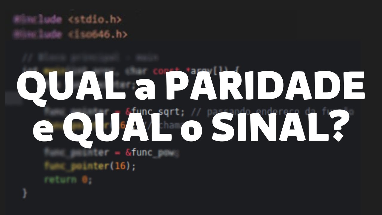 13— Determina a paridade e sinal de um número - YouTube