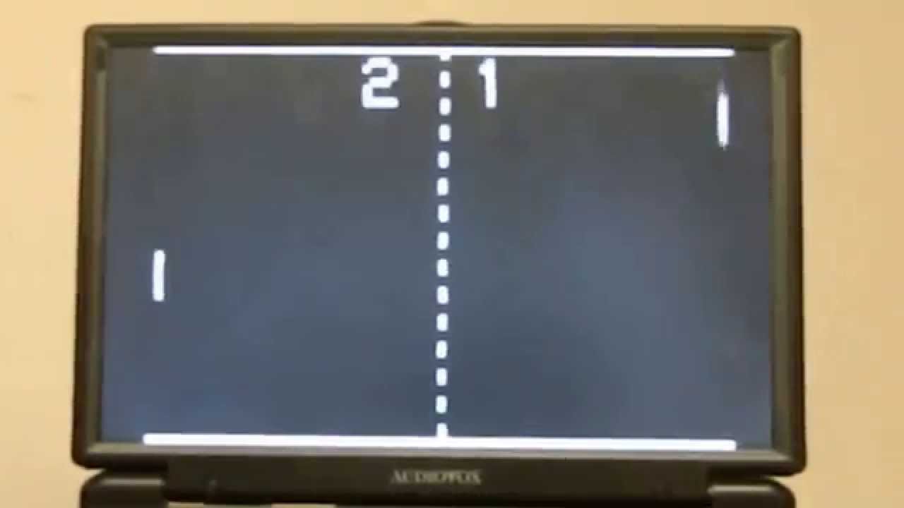 AVR ATmega328P PONG video game - YouTube