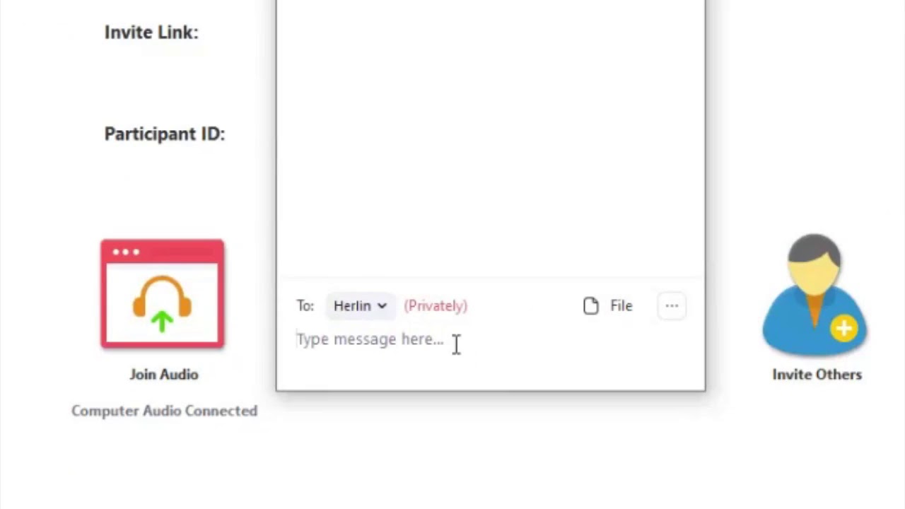 Tutorial Mengirim Private Chat Di Aplikasi Zoom Pada Laptop/PC - YouTube