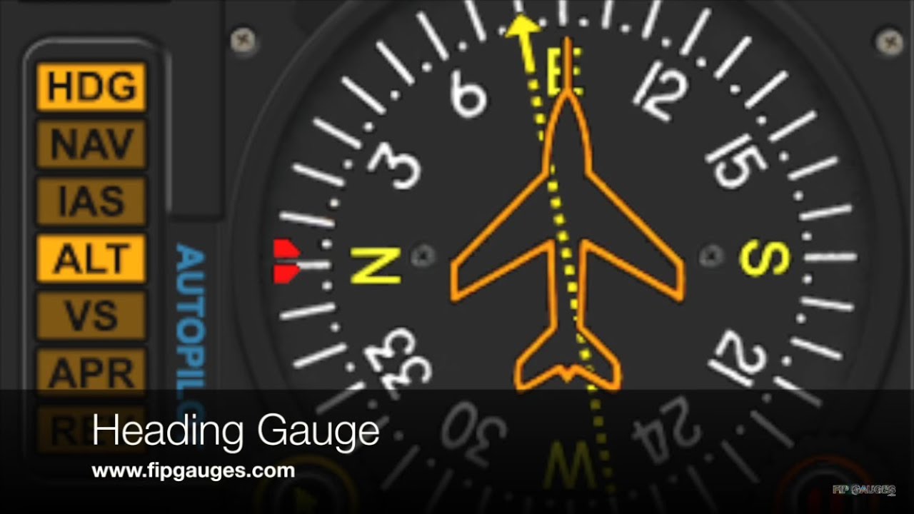 Heading Gauge - Saitek/Logitech Flight Information Panel & SPAD.neXt ...
