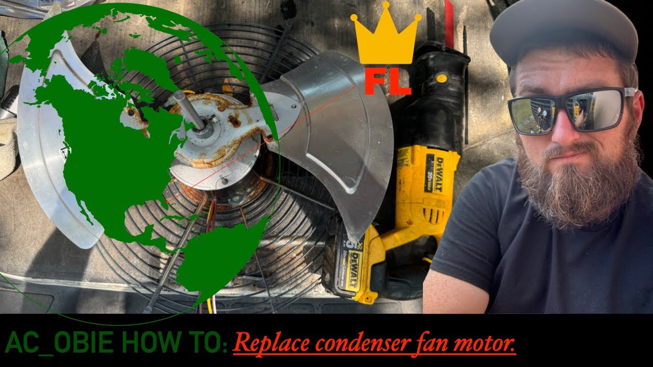 How to replace a condenser fan motor - YouTube