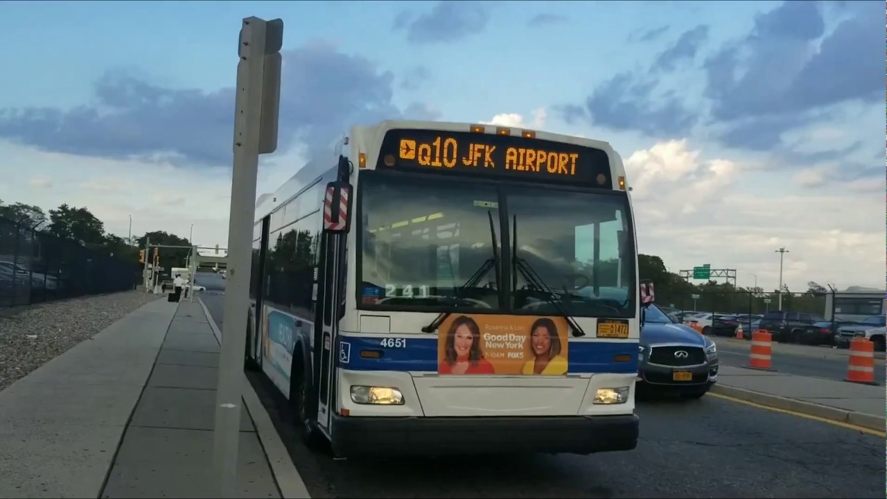 MTA JFK Q10 B15 And JFK Airport Bus Action At Federal Circle And JFK mta-jfk-q10-b15-and-jfk-airport-bus-action-at-federal-circle-and-jfk