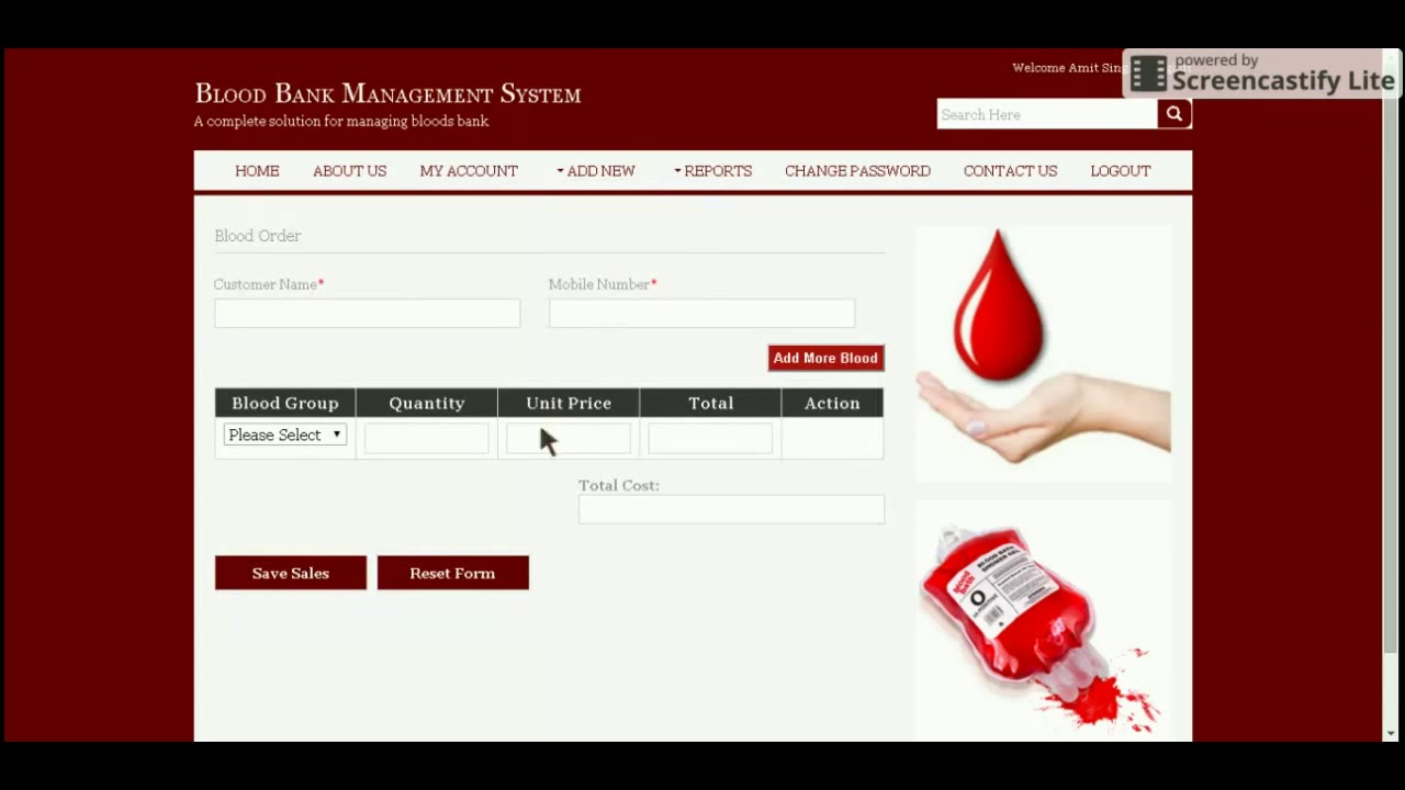Java, JSP And MySQL Project In Blood Bank Management System - YouTube