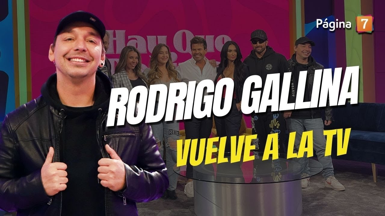 Rodrigo Gallina habla de su vuelta a la televisión y rememora su ...