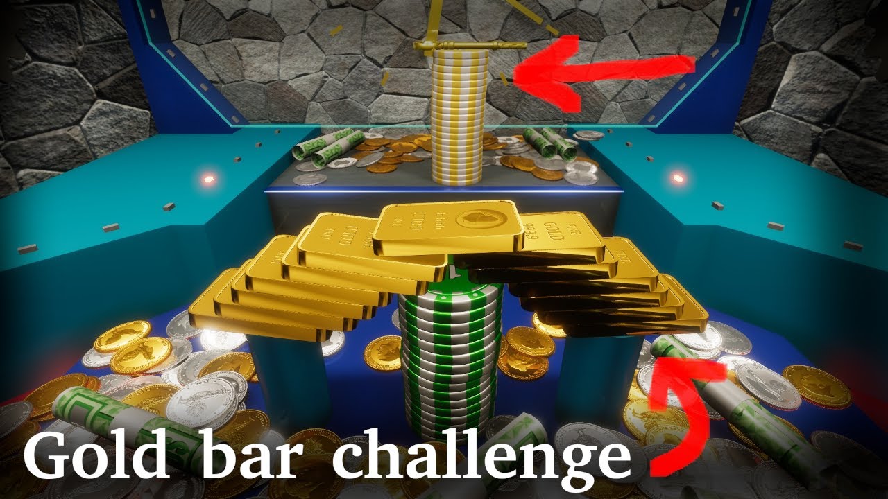 Gold bar challenge: The luckiest drop - YouTube
