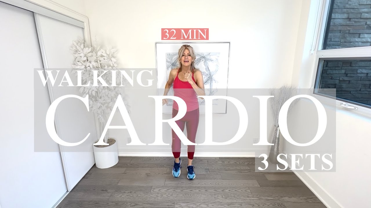 32 MIN (WALKING) CARDIO WORKOUT! (3,500 STEPS) - YouTube