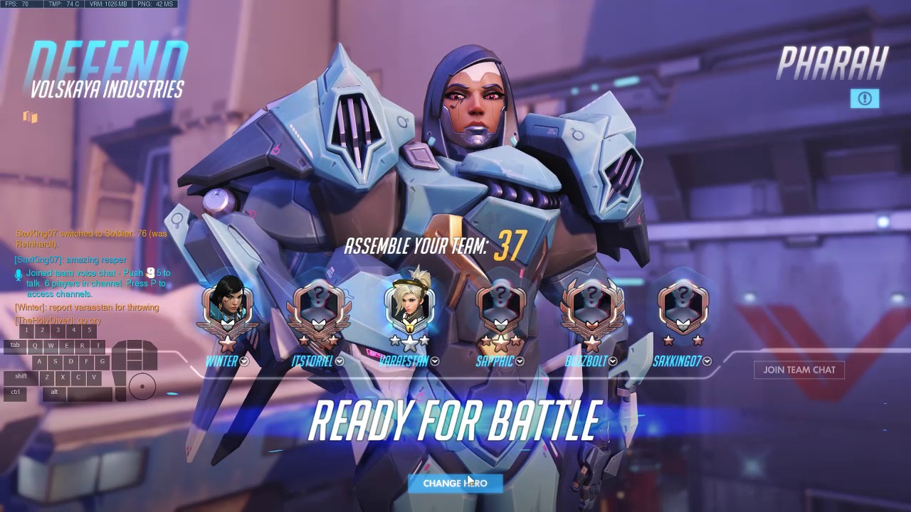 Winter Plays Competitive Overwatch :: Reaper/Pharah on Volskaya ...