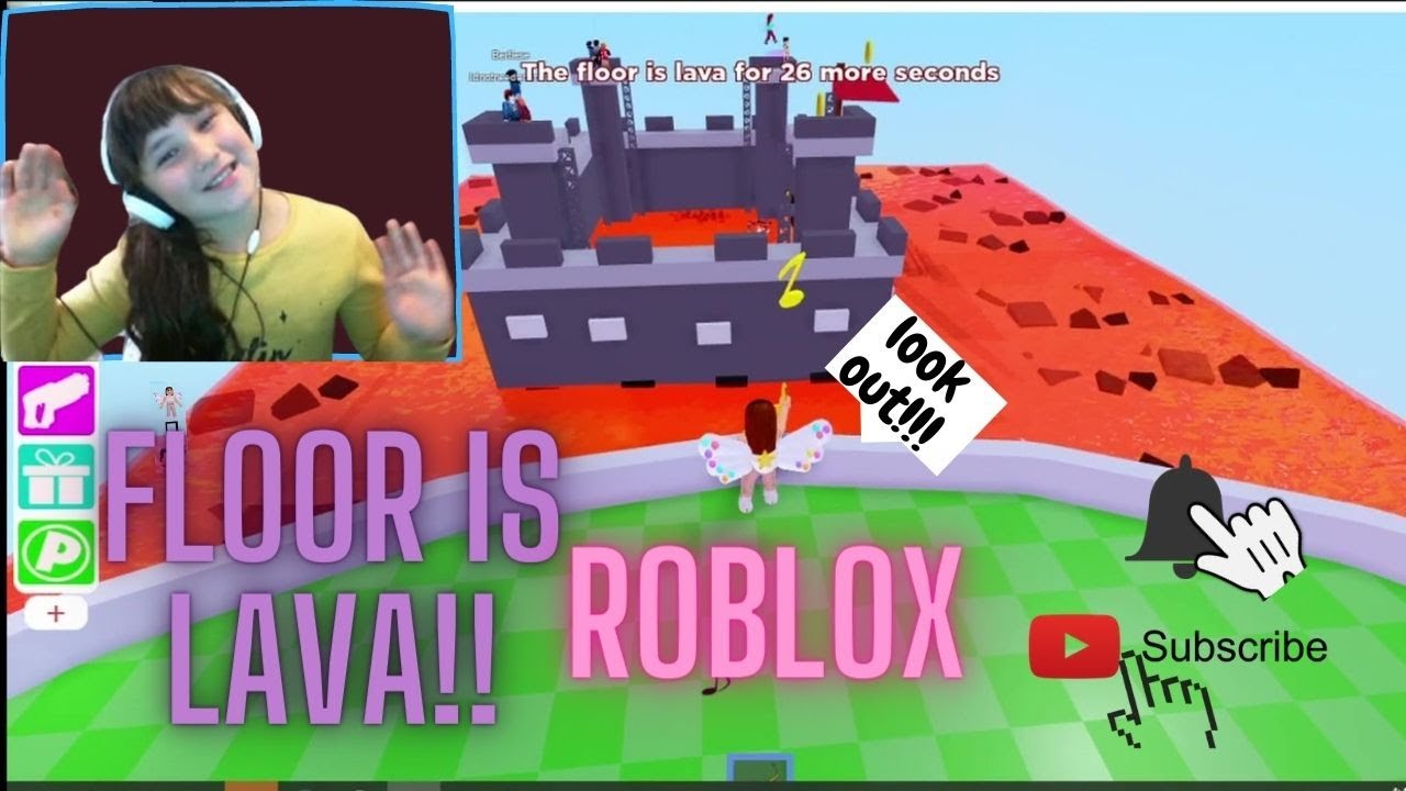 floor is lava / Roblox! - YouTube