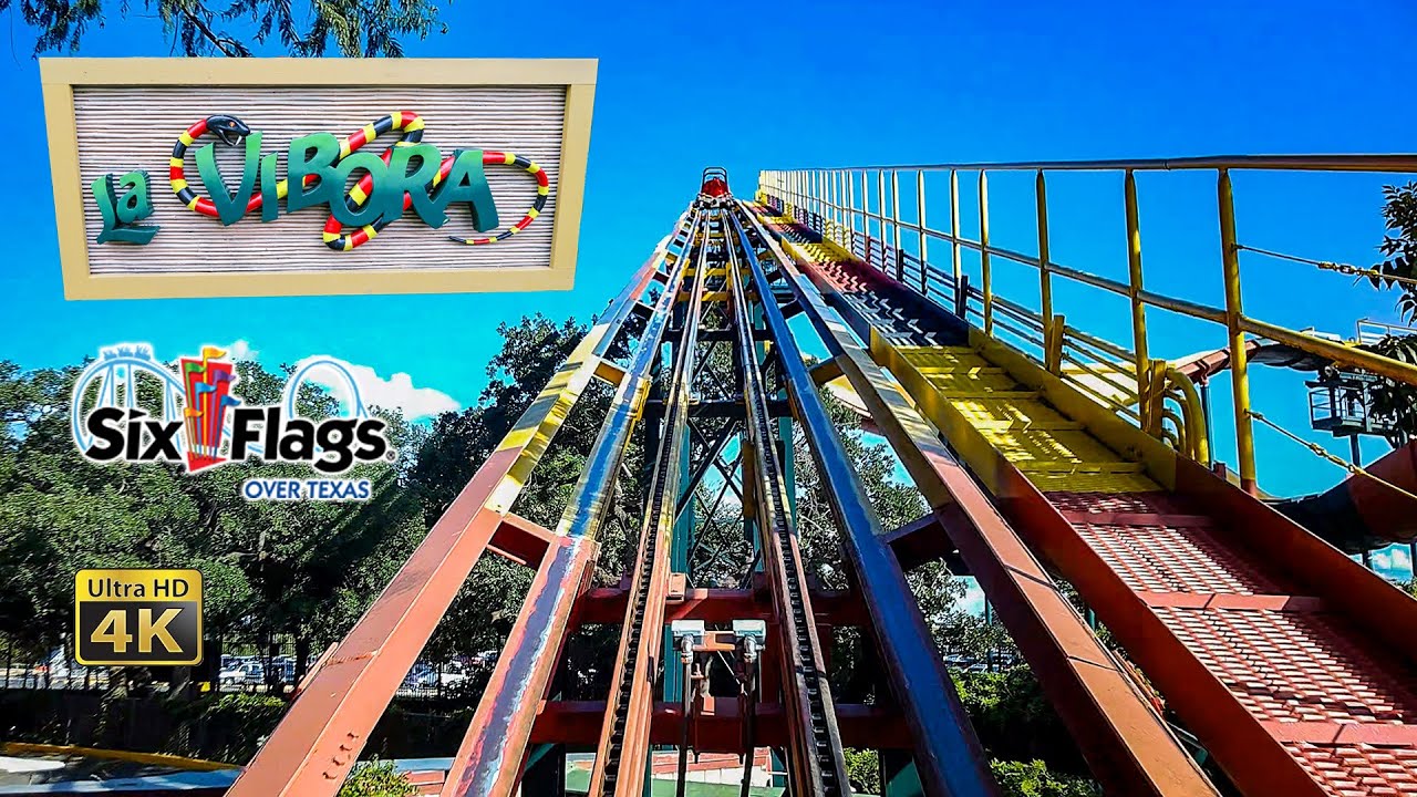 Aug 2022 La Vibora Bobsled Roller Coaster On Ride Front Seat 4K POV Six ...