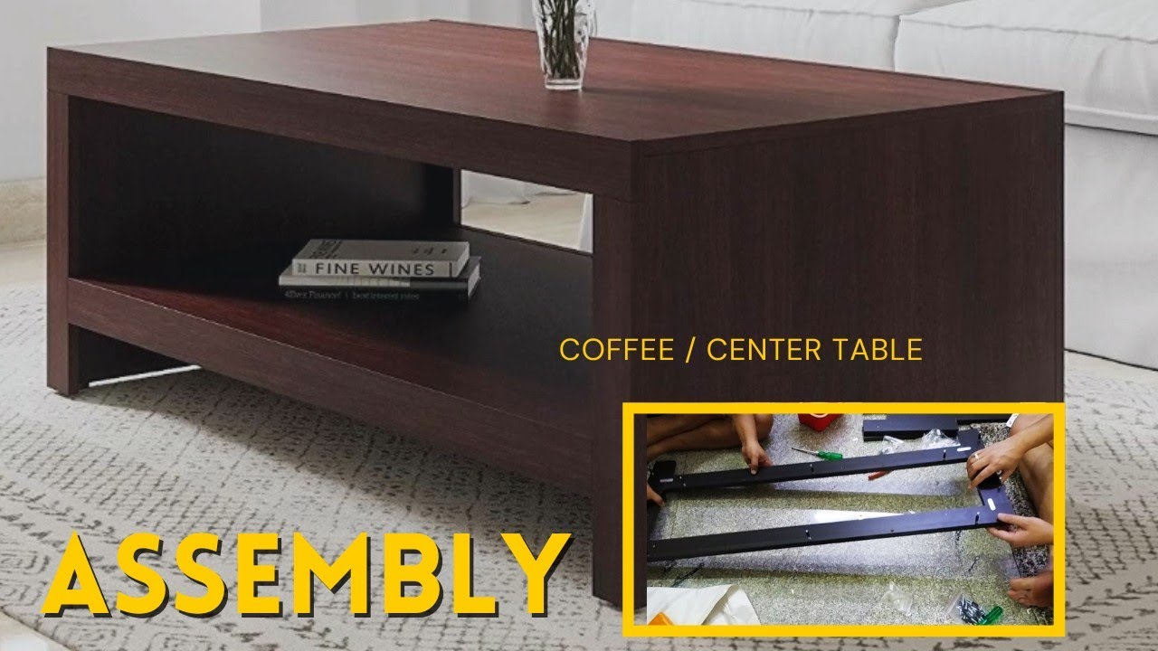 Capella Engineered Wood Coffee Table | Assembly - YouTube